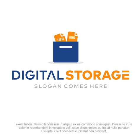 Digital Storage Vector Company Logo Design Cloud Computing Logo Design 17409320 Vector Art At