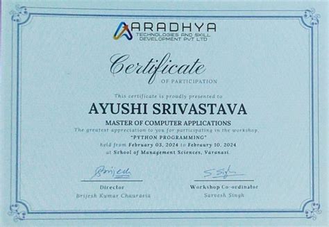 ayushi srivastava on linkedin aradhya python