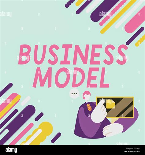 Conceptual Display Business Model Business Idea Model Showing How A Company Operates To