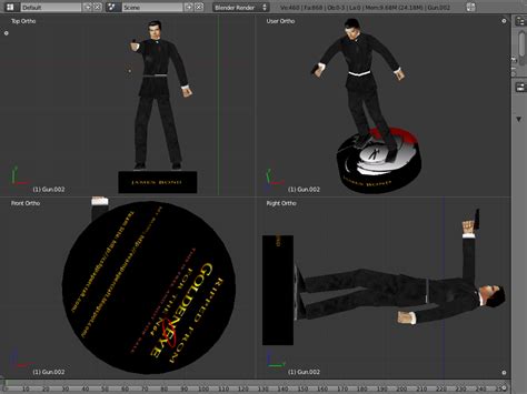 Evans Papercraft Blog James Bond Goldeneye 64 Need Unfolded Tester