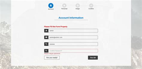 Signupform Multi Step Signup Html5 Ajax Form By Mgscoder Codecanyon