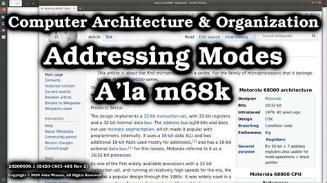 Addressing Modes Ala M68k Youtube