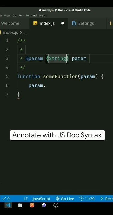 No Auto Complete For Function Params Annotate With Js Doc Syntax Shorts Youtube