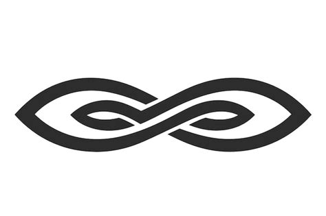 Infinity Symbol Abstract Design Intertwined Lines Endless Loop Looping