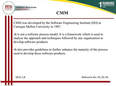 The Sei Capability Maturity Model Cmm Lecture 10 Docx Business Business And Finance
