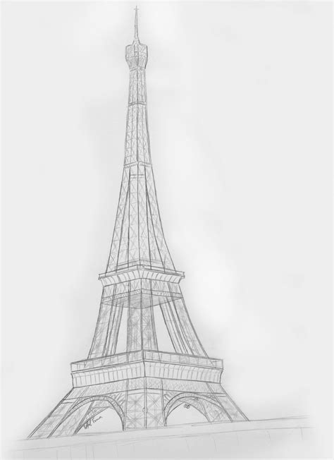 Eiffel Tower Sketch Easy At Explore Collection Of