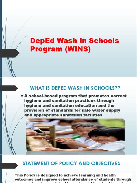 Deped Wash In Schools Program Overview Pdf