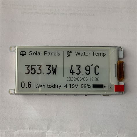 Home Assistant Remote Esp32 Epaper Display Battery Powered