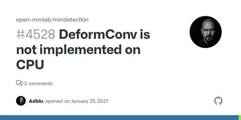 DeformConv Is Not Implemented On CPU Issue 4528 Open Mmlab