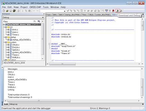 Using Eval Adicup360 With Iar And Keil Ides Analog Devices Wiki