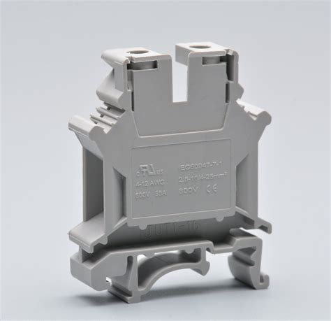 Uk Ul Ce Tuv Screw Type Big Current Din Rail Terminal Blocks Din Rail Terminal Block And Uk16n