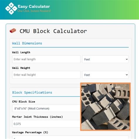 Plan Your Construction With Free Cmu Block Calculator 2025