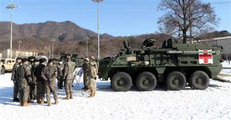 美 스트라이커 여단 한국 순환배치 후 첫 실사격 훈련