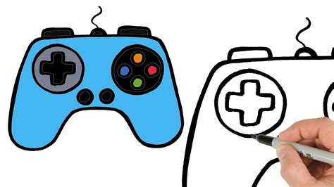 How To Draw A Game Controller PS Super Easy Step By Step Tutorial YouTube