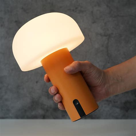 Ilovinit Outdoor Mushroom Table Lamp Rechargeable Cordless Lamps For