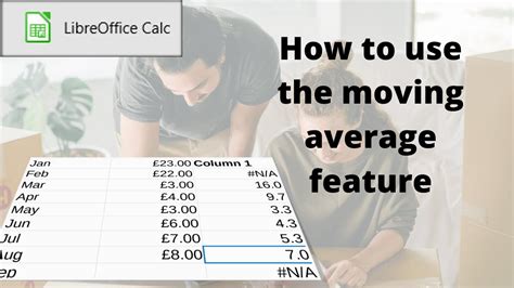 How To Create A Moving Average In Libreoffice Calc Youtube