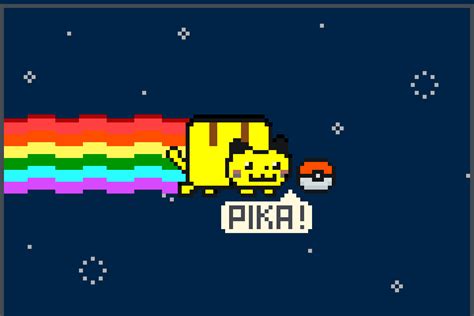 Nyan Cat Et Pikachu Nyan Cat There Might Be Coffee