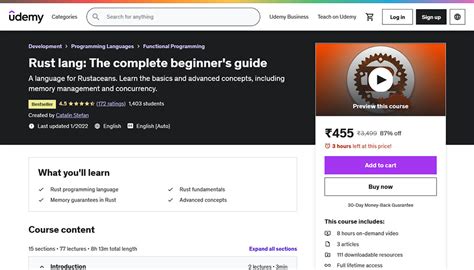 9 Best Rust Online Courses And Programming Classes Tangolearn