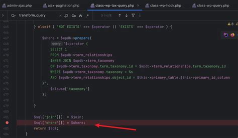 Wordpress核心框架wpquery 带插件sql注入代码审计复现cve 202221661 0xfds Blog