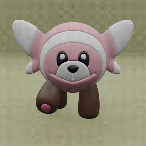 🐉 Pokemon Nº 759 Stufful・archivo Stl Para Impresión 3d・cults