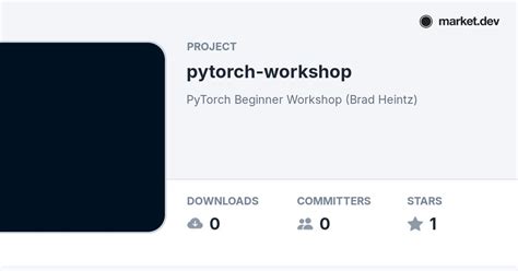 Pytorch Workshop Ecosystem Directory Marketdev
