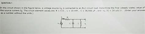 Solved QUESTION In The Circuit Shown In The Figure Below A Chegg