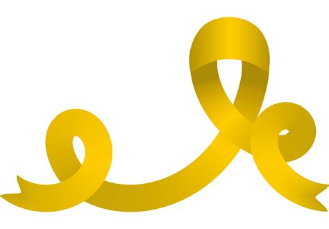 Yellow Awareness Ribbon 35630725 Png
