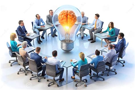 3d Ai Driven Creative Brainstorming Concept As A Candid Shot Of A Creative Brainstorming Session