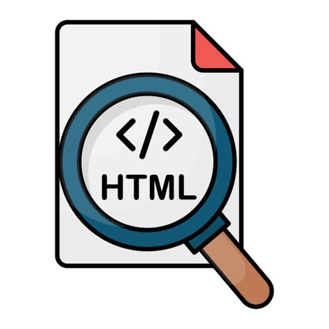 Html Generic Outline Color Icon