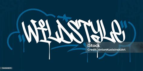 추상 힙합 손으로 쓴 도시 거리 예술 낙서 스타일 단어 와일드스타일 벡터 일러스트 레이 션 템플릿 거리 아티스트에 대한 스톡 벡터 아트 및 기타 이미지 Istock