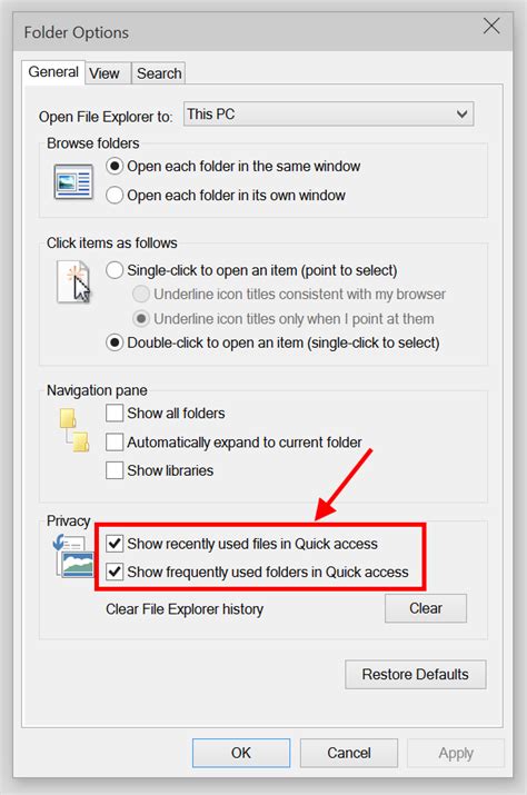 How To Hide Recently Used Items In Quick Access In Windows 10 Tip Dottech