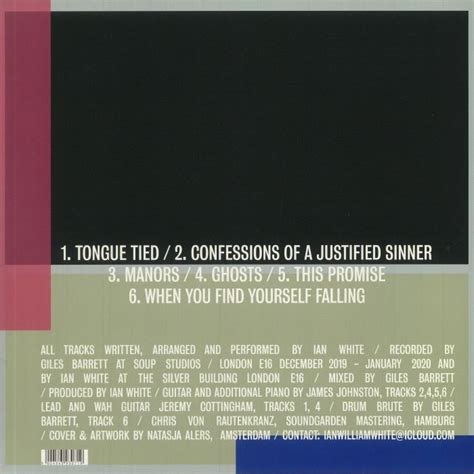Blyth Confessions Of A Justified Sinner Vinyl At Juno Records