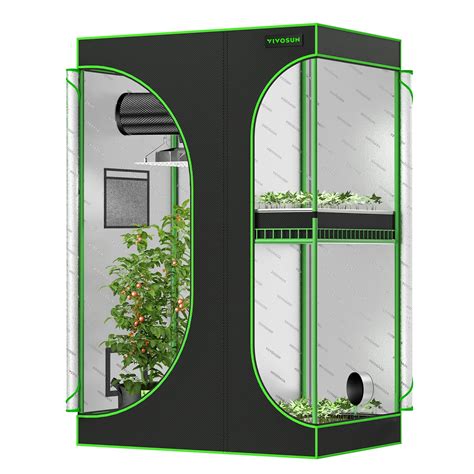 VIVOSUN D548 2 In 1 5x4 Grow Tent 60 X48 X80 High Reflective Mylar