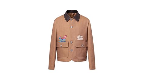 เสื้อแจ็คเก็ตสไตล์ Workwear ตกแต่งลาย เสื้อผ้า หลุยส์ วิตตอง เว็บไซต์อย่างเป็นทางการประเทศไทย