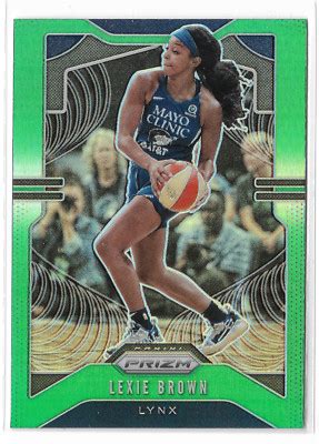 2020 Prizm Wnba Green Prizm 61 Lexie Brown Minnesota Lynx Maryland