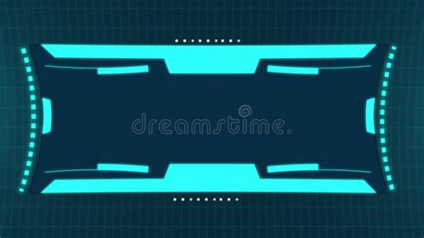 Blue Hud Is A Futuristic Gui Screen Motion Graphic Animation 4k Footage Stock Footage Video