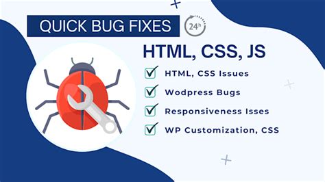 Fix Html Css Js Issue Wordpress Bugs By Code4web Fiverr