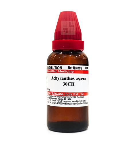 Schwabe India Achyranthes Aspera 30 30ml