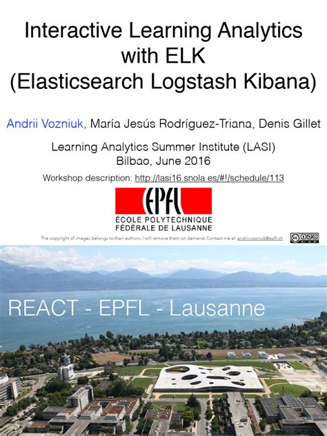 Interactive Learning Analytics With Elk Elasticsearch Logstash Kibana Pdf Learning Cognition