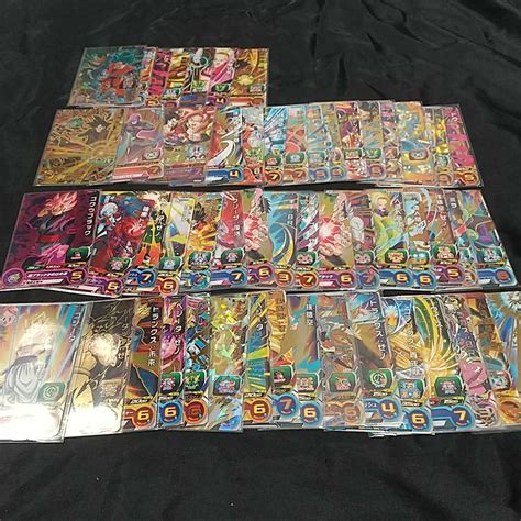 【未使用】【引退品】スーパードラゴンボールヒーローズpプロモ星4カード【新品未使用55枚セット】ブースターパック配布他孫悟空ゴジータ他 の落札
