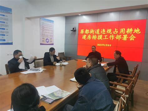 屏都街道开展乱占耕地建房排摸工作