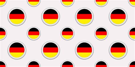 게르만 라운드 플래그 완벽 한 패턴입니다 독일 배경입니다 벡터 원형 아이콘입니다 기하학적 기호입니다 스포츠 페이지 경쟁 게임에 대 한 텍스처입니다 여행 학교 디자인