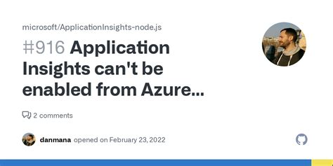 application insights can t be enabled from azure portal on app service linux node 16 · issue