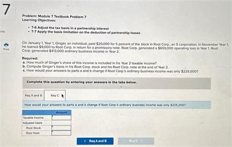 Solved Problem Module 7 Textbook Problem 7 Learning Chegg Com
