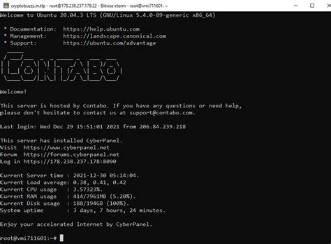 Cyberpanel Not Work After Reboot Vps Bug Report Cyberpanel Community