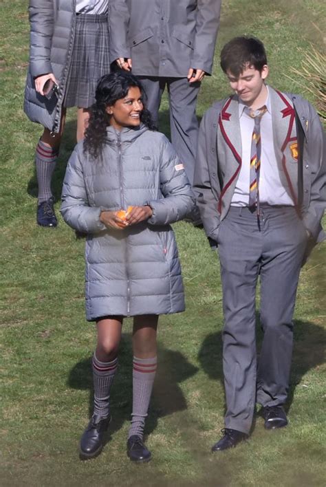 Simone Ashley On The Set Of Sex Education In Kent Hawtcelebs