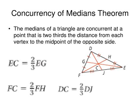 Concurrency Of Medians Of A Triangle Theorem