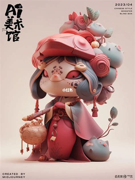 Ai绘画 Mj国风小怪兽ip 附关键词 3