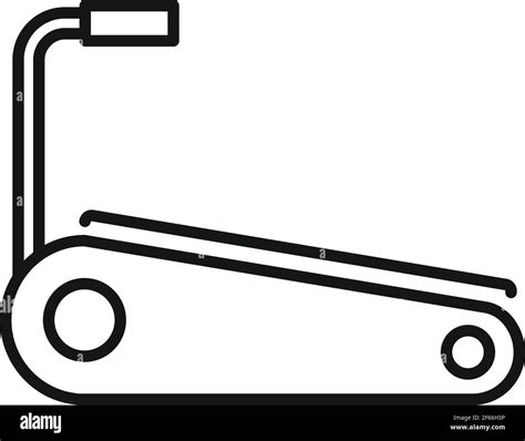 Gym Treadmill Icon Outline Style Stock Vector Image Art Alamy