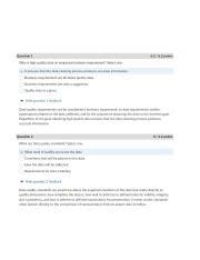 DAT Module Quiz Question Points Why Is High Quality Data An Important